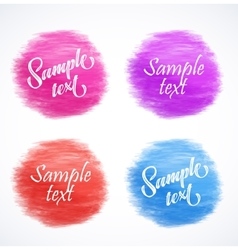 Colorful label paper brush stroke Royalty Free Vector Image - VectorStock