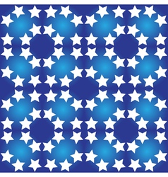 Glowing star pattern seamless gradient background Vector Image