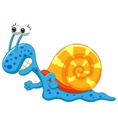Cute snail cartoon Royalty Free Vector Image - VectorStock