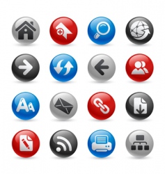 Web navigation icons Royalty Free Vector Image