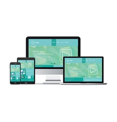 Responsive design for web icons set Vector Image by RedKoala - Image ...