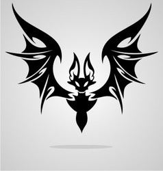 Bat Tattoo Design Royalty Free Vector Image - VectorStock