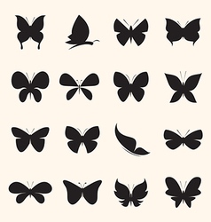 Butterfly shapes Royalty Free Vector Image - VectorStock