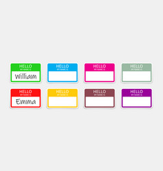 Blue color set flashcard Royalty Free Vector Image