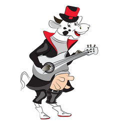 Musical cows Royalty Free Vector Image - VectorStock