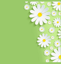 Spring abstract floral background 3d flower Vector Image