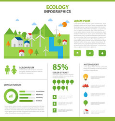 Infographic water eco annual report template Vector Image