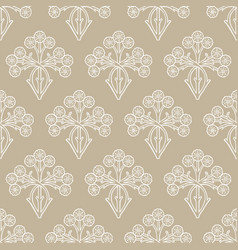 Vintage Classic Rococo Floral ornament pattern Vector Image