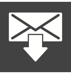 Incoming message notification icon Royalty Free Vector Image