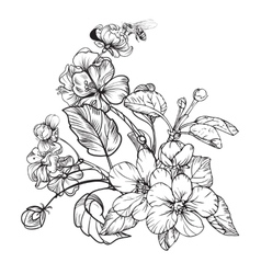 Black and white victorian floral pattern Vector Image by Seamartini ...