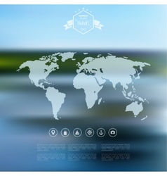 Blurred natural landscape Map on blurry background Royalty Free Vector ...