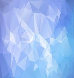 Ice blue polygon triangular pattern background Vector Image
