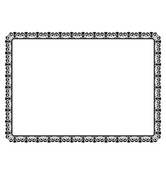 Simple ornamental decorative frame Royalty Free Vector Image