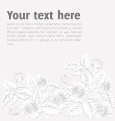 Floral design element for page decoration Vector Image