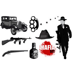 Gangster mafia Royalty Free Vector Image - VectorStock