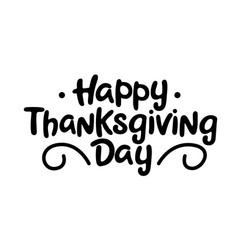 Thanksgiving inscription Royalty Free Vector Image