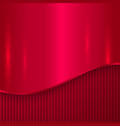 Abstract cherry red and gold metallic background Vector Image