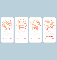 Generation z poster template layout modern age Vector Image