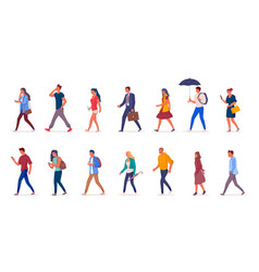 Group people view from behind side Royalty Free Vector Image