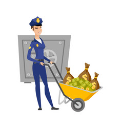 Cartoon police officer or Policewoman Royalty Free Vector Image ...