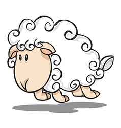 Scared sheep Royalty Free Vector Image - VectorStock