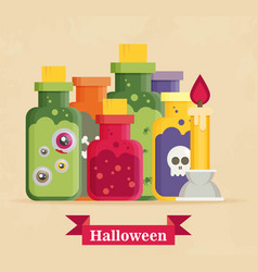 Cartoon potion bottle Royalty Free Vector Image