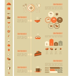 Food Infographic Template Royalty Free Vector Image