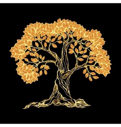 Hand drawn tree symbol Royalty Free Vector Image