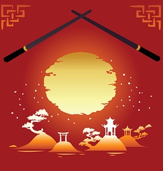 Abstract japan background Royalty Free Vector Image