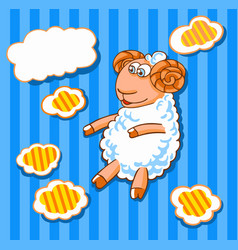 Scared sheep Royalty Free Vector Image - VectorStock