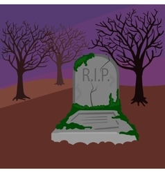 Open grave cartoon icon Royalty Free Vector Image