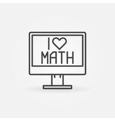 Heart shape with math formulas Royalty Free Vector Image