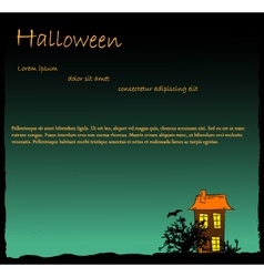 Spooky Halloween Background Royalty Free Vector Image