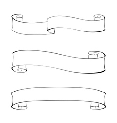 Calligraphy ribbon frame banner Royalty Free Vector Image - VectorStock