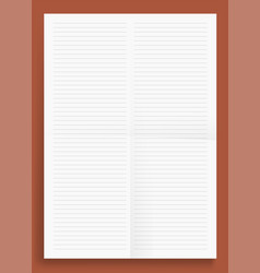 Crumpled standart three lined column blank series Vector Image