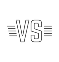 Versus vs letters flame fight background Vector Image