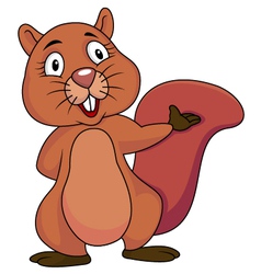 Cute raccoon cartoon waving hand Royalty Free Vector Image