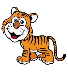 Cartoon Tiger Vector Image by iimages - Image #1187897 - VectorStock
