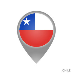 Isometric flag of chile in static position Vector Image
