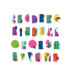 Geometric shapes font alphabet Overlay transparent
