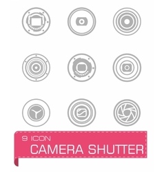 Camera shutter icon Royalty Free Vector Image - VectorStock