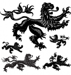 Gothic lion Royalty Free Vector Image - VectorStock