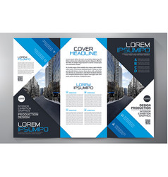 Brochure 3 fold flyer design a4 template Vector Image
