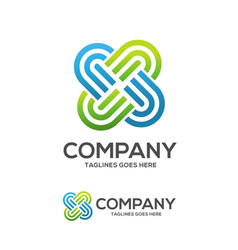 Abstract fun propeller logo wind turbine Vector Image