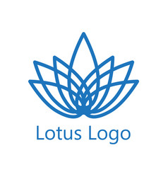 Abstract yellow lotus flower Royalty Free Vector Image