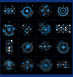 Retro background abstract poster on old paper Vector Image