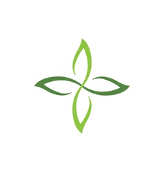 Teamwork flower with leafs logo Vector Image by Glopphy - Image ...