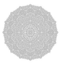 Coloring book art with linear eastern pattern Vector Image