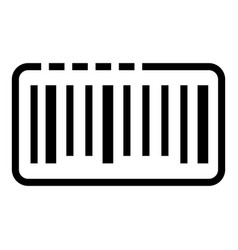 Handle barcode scanner icon outline style Vector Image