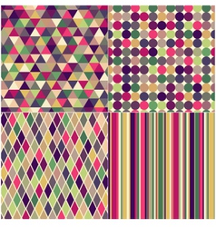 Seamless colorful geometric pattern Royalty Free Vector Image - VectorStock
